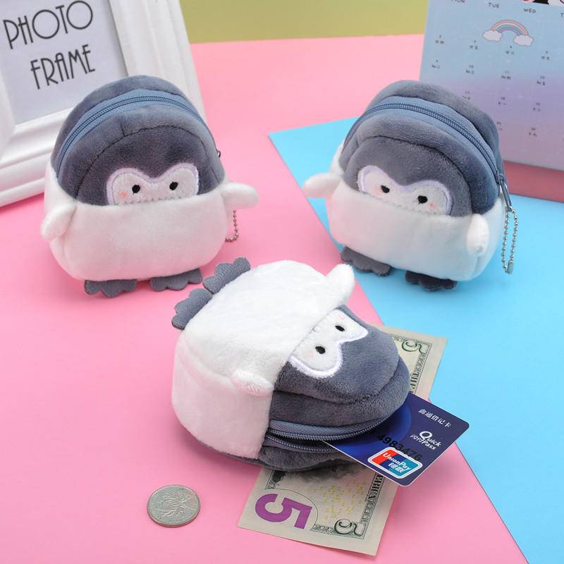 Toy Cartoon Penguin Coin Purse Lovely Animal Plush Doll Pendant Mini ...