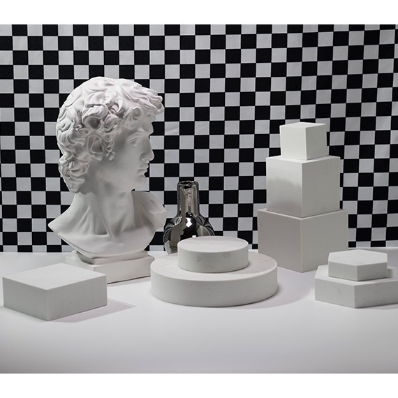 White foam cube geometric Photography Background Props Fabric Ins Style ...