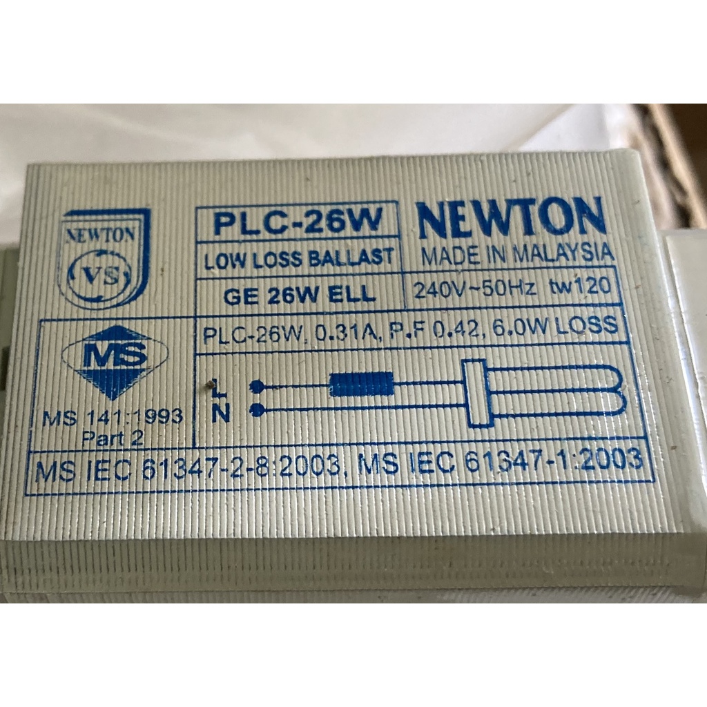 Newton / Full Copper Ballast 40W/35W/26W/20W, T8/PLC Fluorescent ...