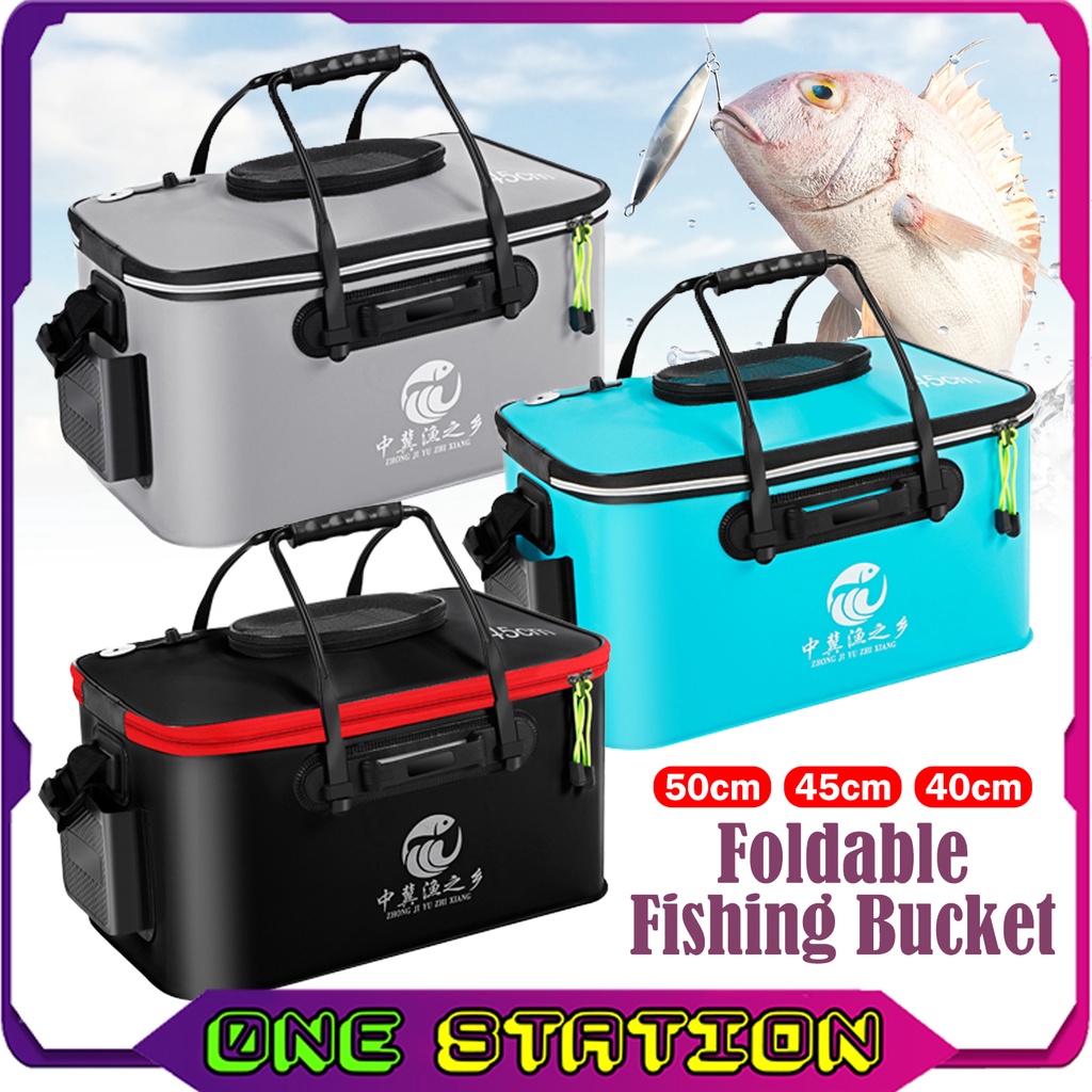 Fishing Bucket Kotak Pancing Foldable Fishing Box Pancing Murah Fishing ...