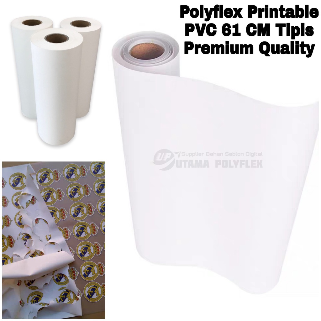 Printable PVC Width 61cm Thin Premium /X Polyprint | Shopee Malaysia