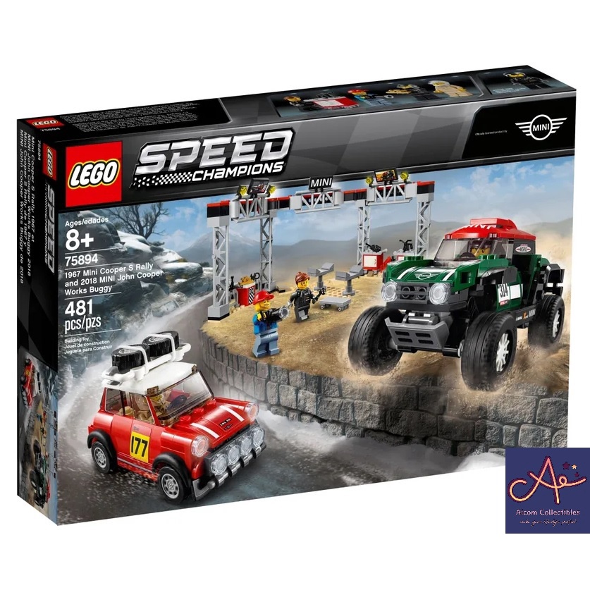 Lego 75894 Speed Champions 1967 Mini Cooper S Rally and 2018 Mini Works ...