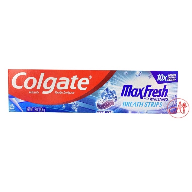 Colgate Max Fresh Toothpaste With Whitening Breath Strips 215g | Shopee ...