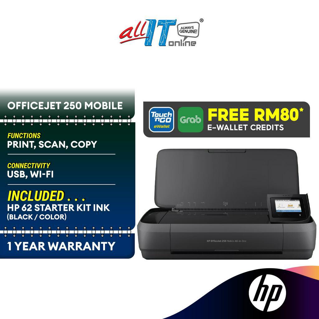 HP OfficeJet 250 Mobile All-in-One Printer (USB/ Wi-Fi) - CZ992A ...