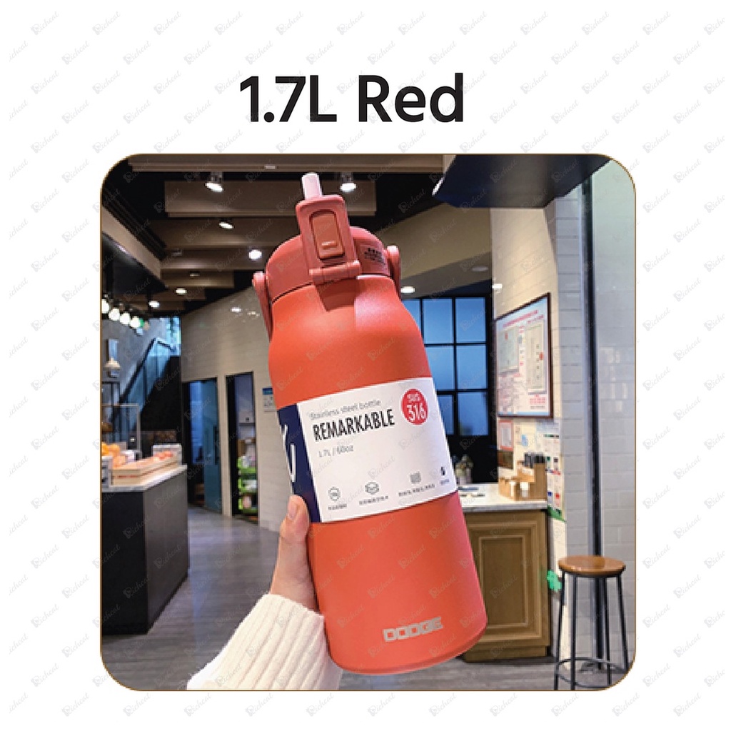 Thermos Bottle Double-Layer Termos Stainless Steel Botol Vacuum Flask ...