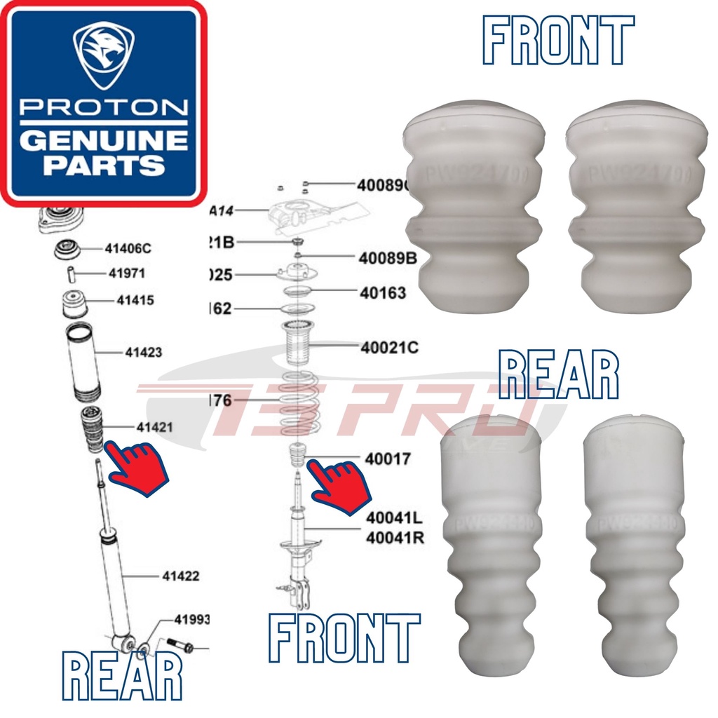 [Price for 1Pair] Proton New Saga VVT Genuine Front Depan PW924799 ...