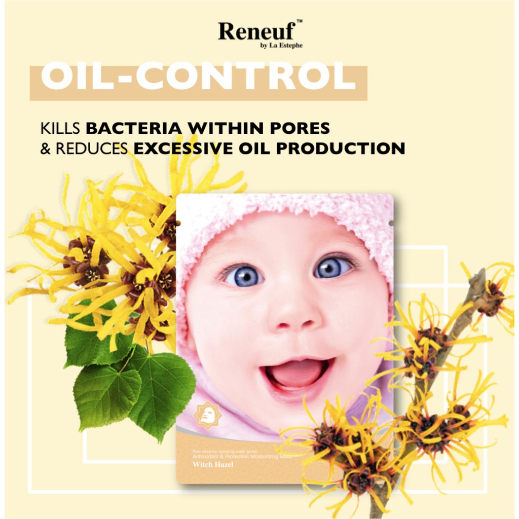 [OIL-CONTROL] Reneuf Witch Hazel Mask (Halal) | Shopee Malaysia