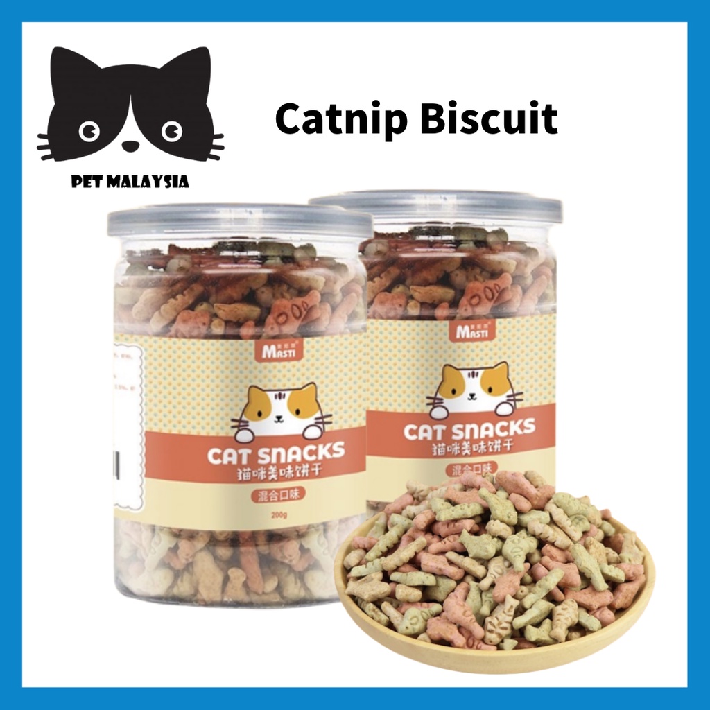 Masti Catnip Biscuit Cat Biskut 200g Snack Treat Makanan Ringan Biskut ...