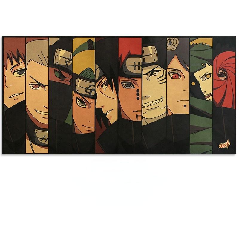 Naruto Anime "Akatsuki Limited Size" poster Naruto vintage wall poster ...