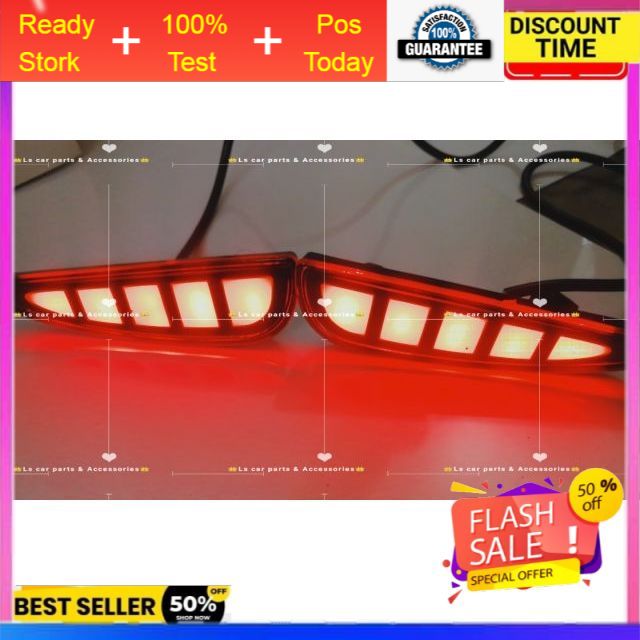 Proton X70 Car Led Running bumper reflector Tail Trunk Light Daylight ...