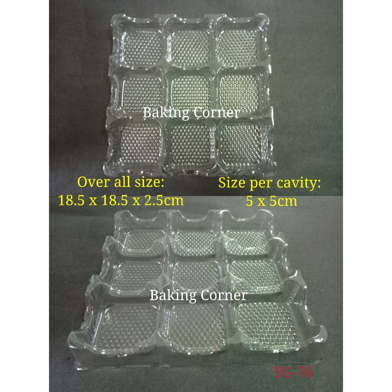 10PCS MOONCAKE TRAY 9 CAVITIES YG-76 | Shopee Malaysia