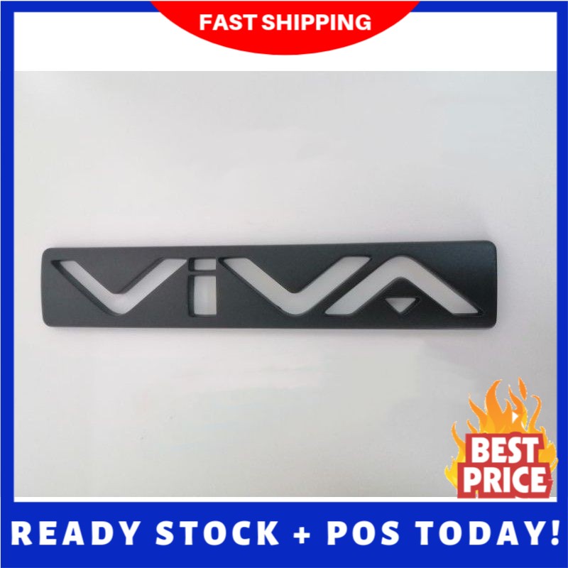 ORIGINAL PERODUA GENUINE VIVA REAR WORD LOGO-VIVA FLAT BLACK | Shopee ...