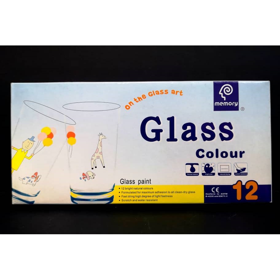 Memory Glass Paint Colour set of 12col x 12ml | Shopee Malaysia