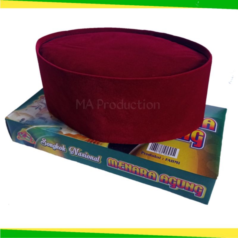 MERAH BETAWI RED PECI / SONGKOK SI PITUNG RED MAROON HIGH 9 | Shopee ...