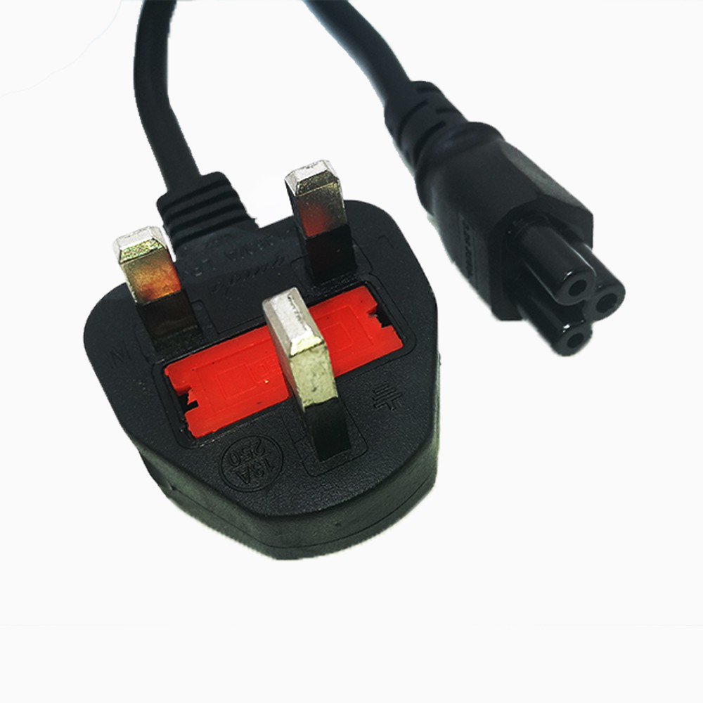 3pin Power Cord Cable 1.3M+- 13A Desktop PC LCD Monitor Laptop Printer ...