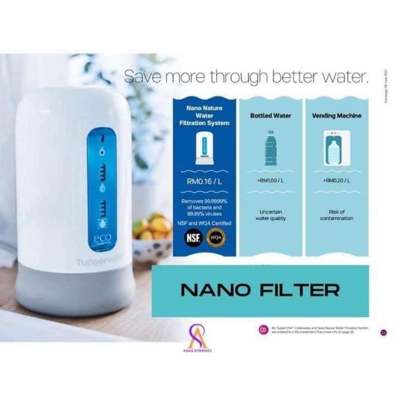 WATER FILTER - NANO NATURE WATER FILTRATION SYSTEM (PENAPIS AIR ...