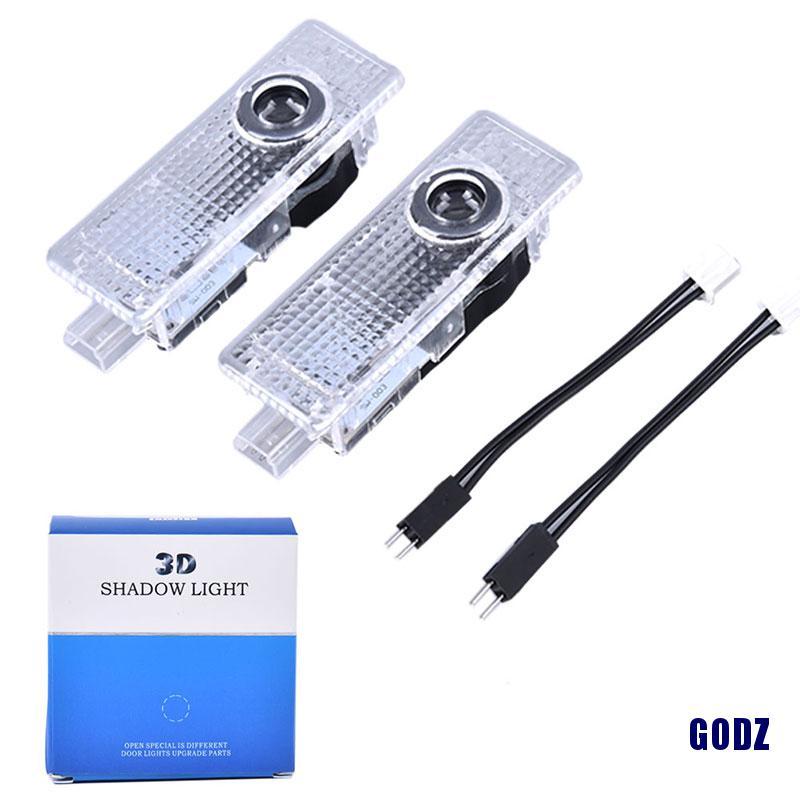(GODZ)2X Car LED Door Laser Light Welcome Projection Shadow Lamp Laser ...