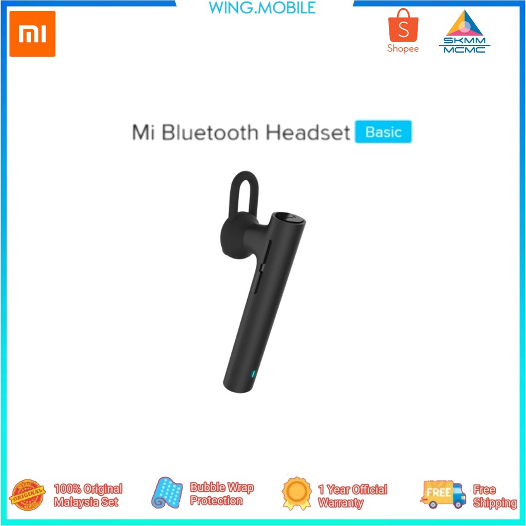 Mi Bluetooth Headset Basic (Black) | Shopee Malaysia