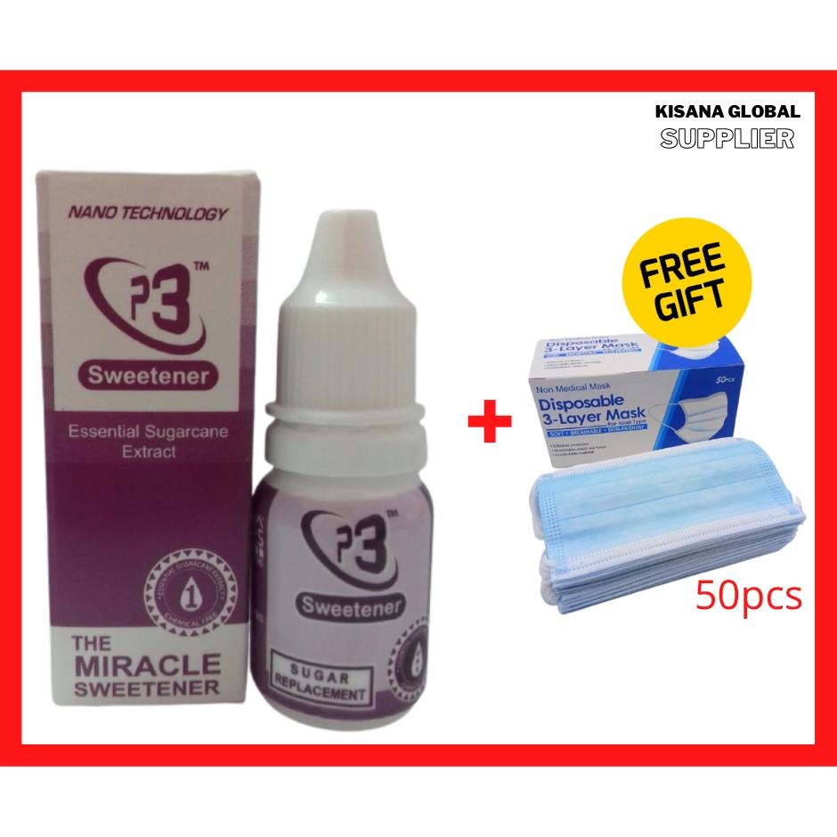 P3 Sweetener Liquid Original 10ml | Promotion Sale 2024 | Shopee Malaysia