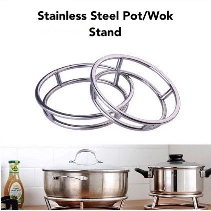 Stainless Steel Pot/ Wok Pan Stand (21.5cm/23.5cm/25.5cm) | Shopee Malaysia