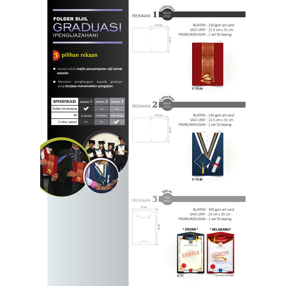 Folder Sijil Graduasi 1 kpg (PENGIJAZAHAN) | Shopee Malaysia