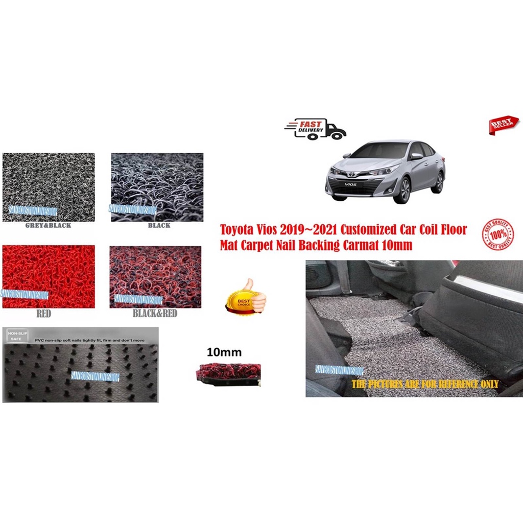 Toyota YARIS / VIOS 2019 ~ 2022 / VIOS 2023 Customized Car Coil Floor ...