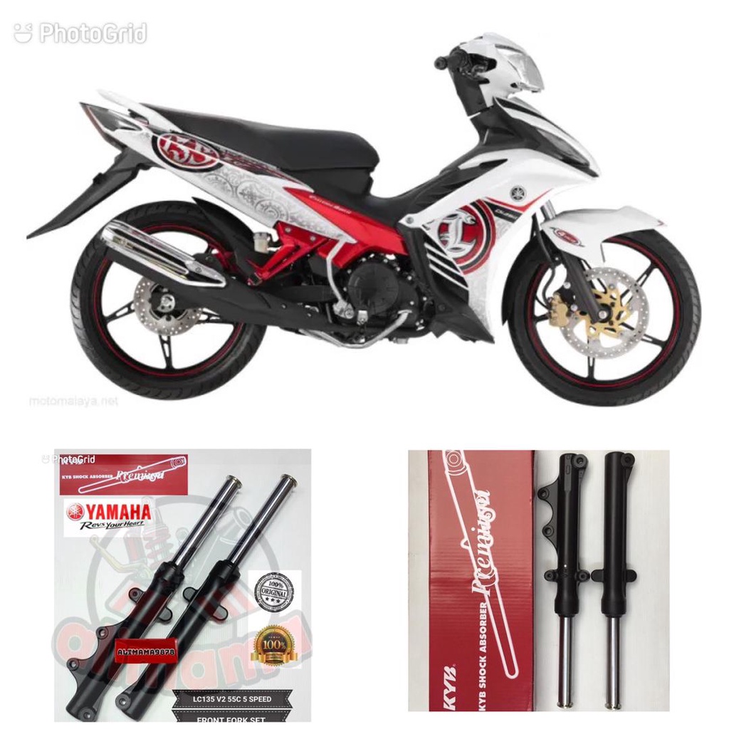 Yamaha LC 135 5S 5 SPEED (55C) KYB Front Fork (100%ORIGINAL) | Shopee ...