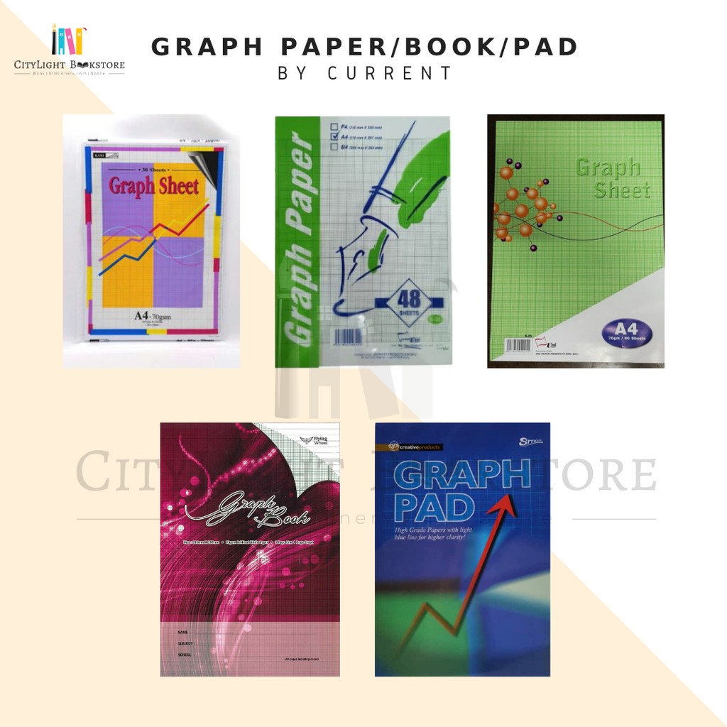 [CITYLIGHT] Stationary: KAMI / UNI / FLYING WHEEL / CP Graph Paper ...