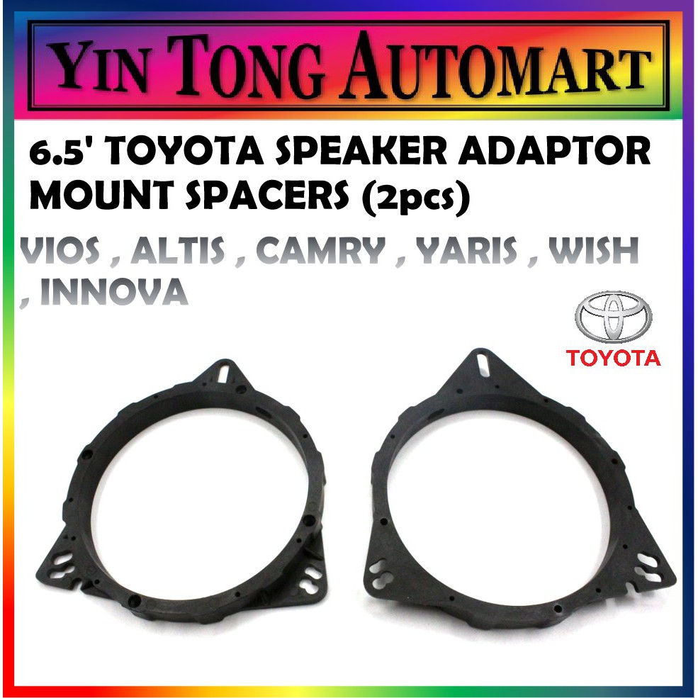 6.5 Inch Speaker Adaptor Mount Spacers For Toyota Vios / Altis / Camry ...