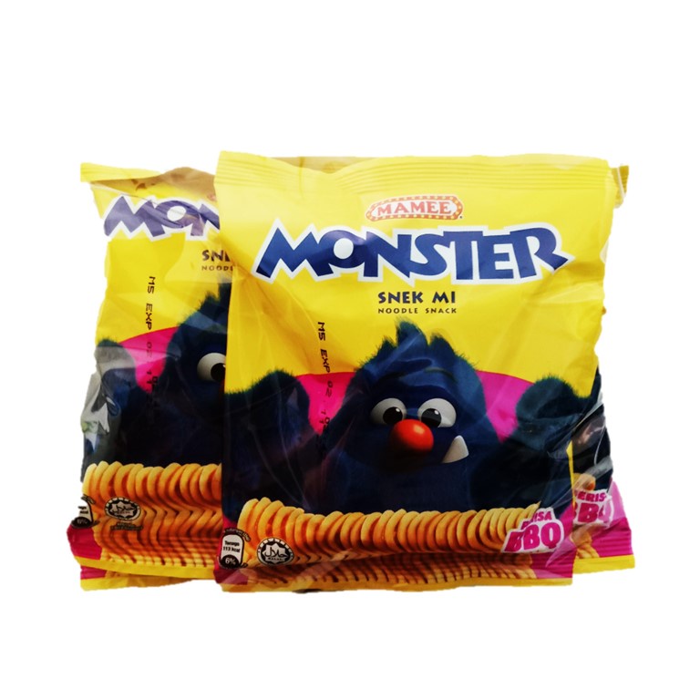 25g x 5pcs Mamee Monster Noodles Snacks BBQ / Chicken / Spicy / Lada ...