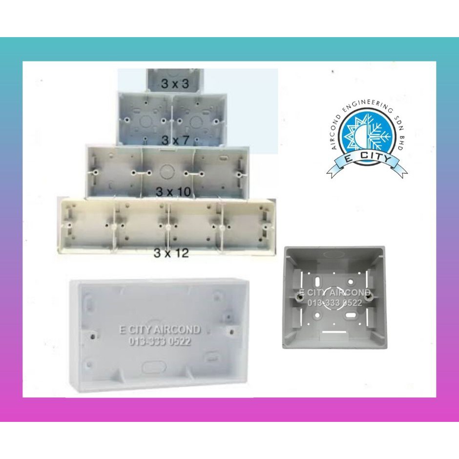 [READY STOCK] Electrical Use / Surface Nut Box (White) | Shopee Malaysia