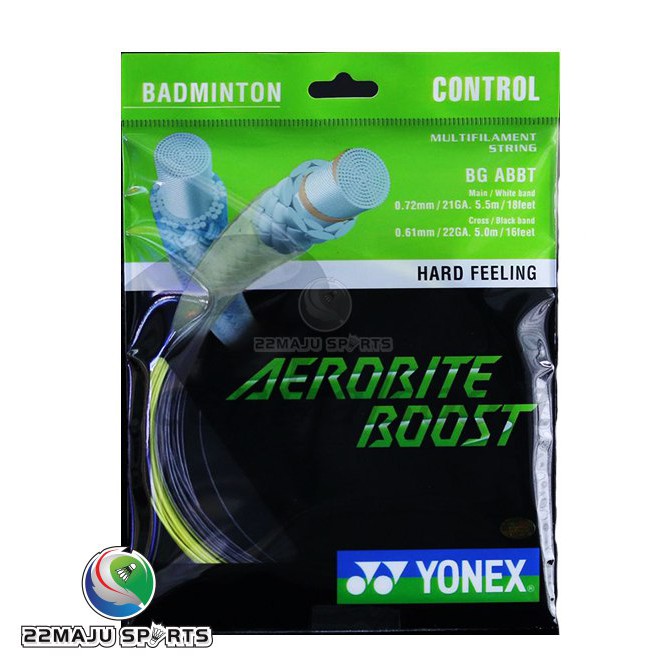 YONEX BADMINTON STRING AEROBITE BOOST HARD FEELING 0.61 mm 0.72 mm ...