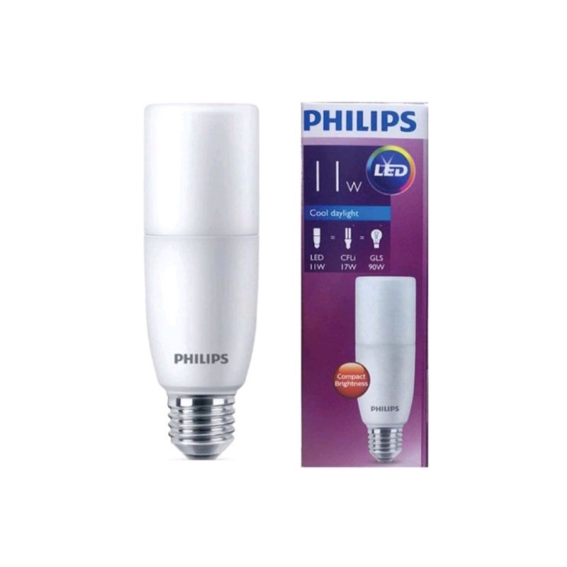 PHILIPS 11W/3000K/E27 LED Stick Bulb | Shopee Malaysia