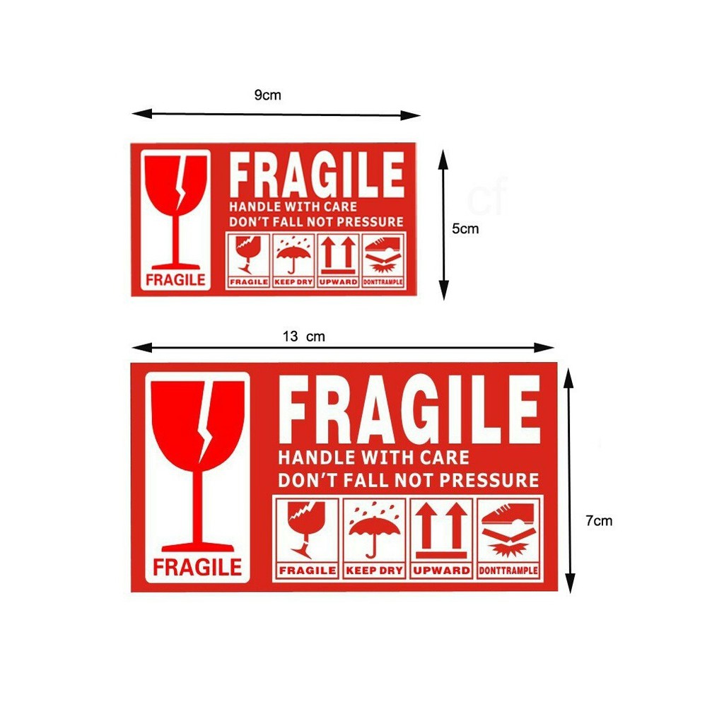 Fragile Sticker Fragile Label Warning Label Caution Sticker Handle with ...