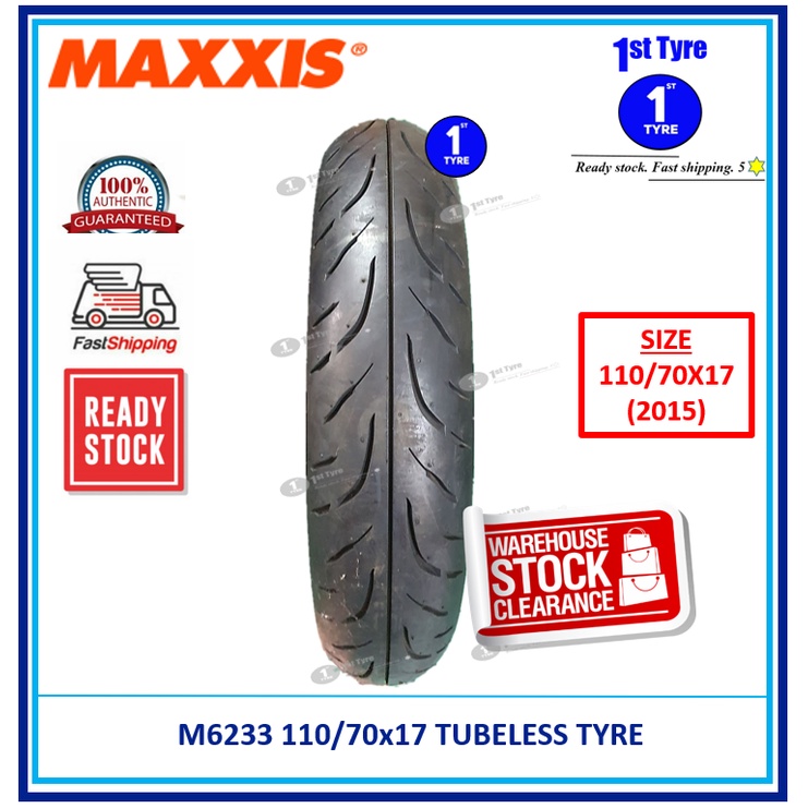 [STOCK CLEARANCE]**NEW TYRE OLD STOCK**MAXXIS MOTORCYCLE TYRE M6233 110 ...