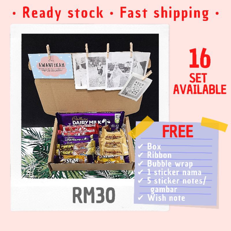 🔥 FREE STICKER GAMBAR 🔥 RM30 | Gift box Surprise box Chocolate Box ...