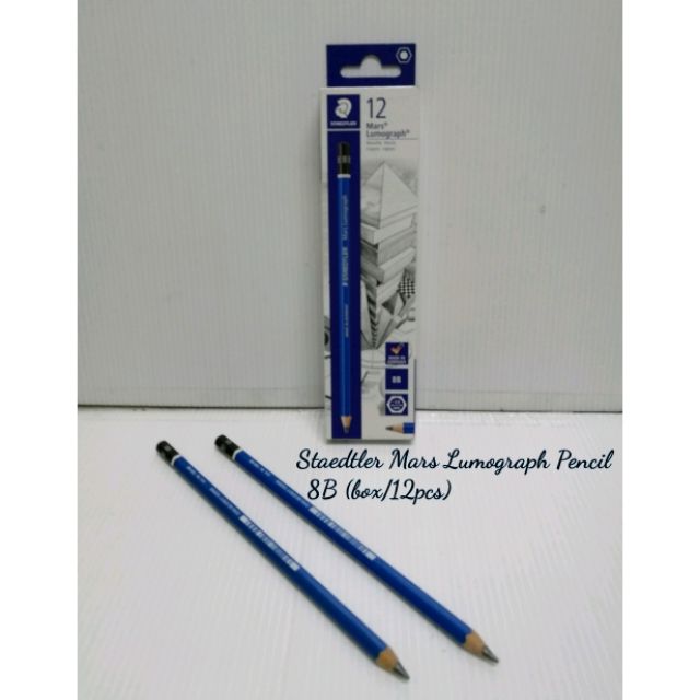 Staedtler Mars Lumograph Pencil 8B (box/12pcs) | Shopee Malaysia