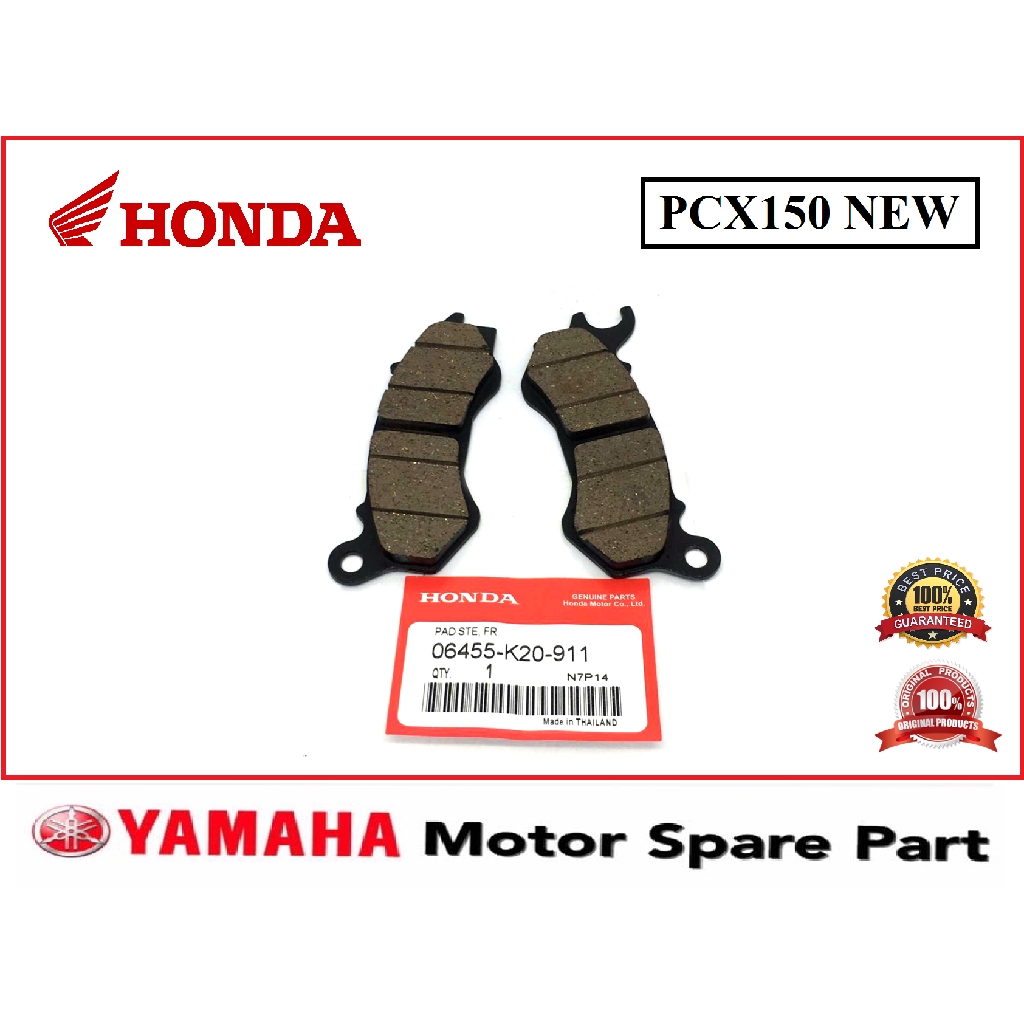 PCX150 NEW FRONT DISC PAD // PCX 150 NEW V2 DEPAN KULIT BRAKE PAD DEPAN ...