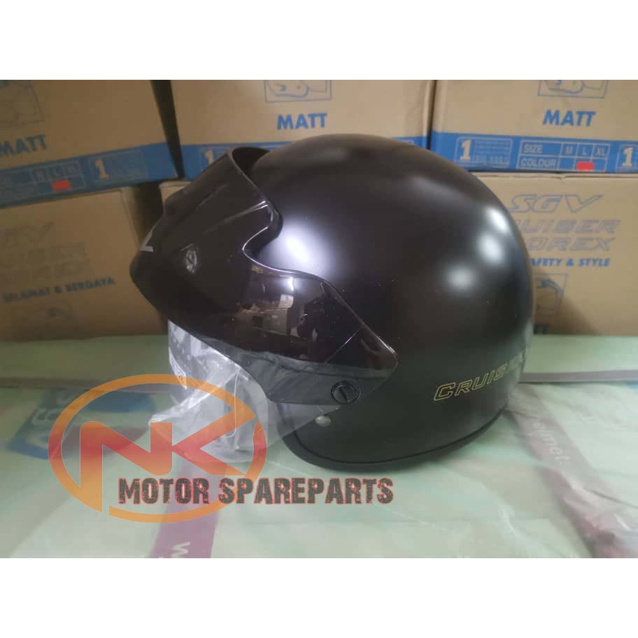 Helmet sgv Cruisser matt colour (Size 60) Helmet Visors (bogo) Utk sgv ...
