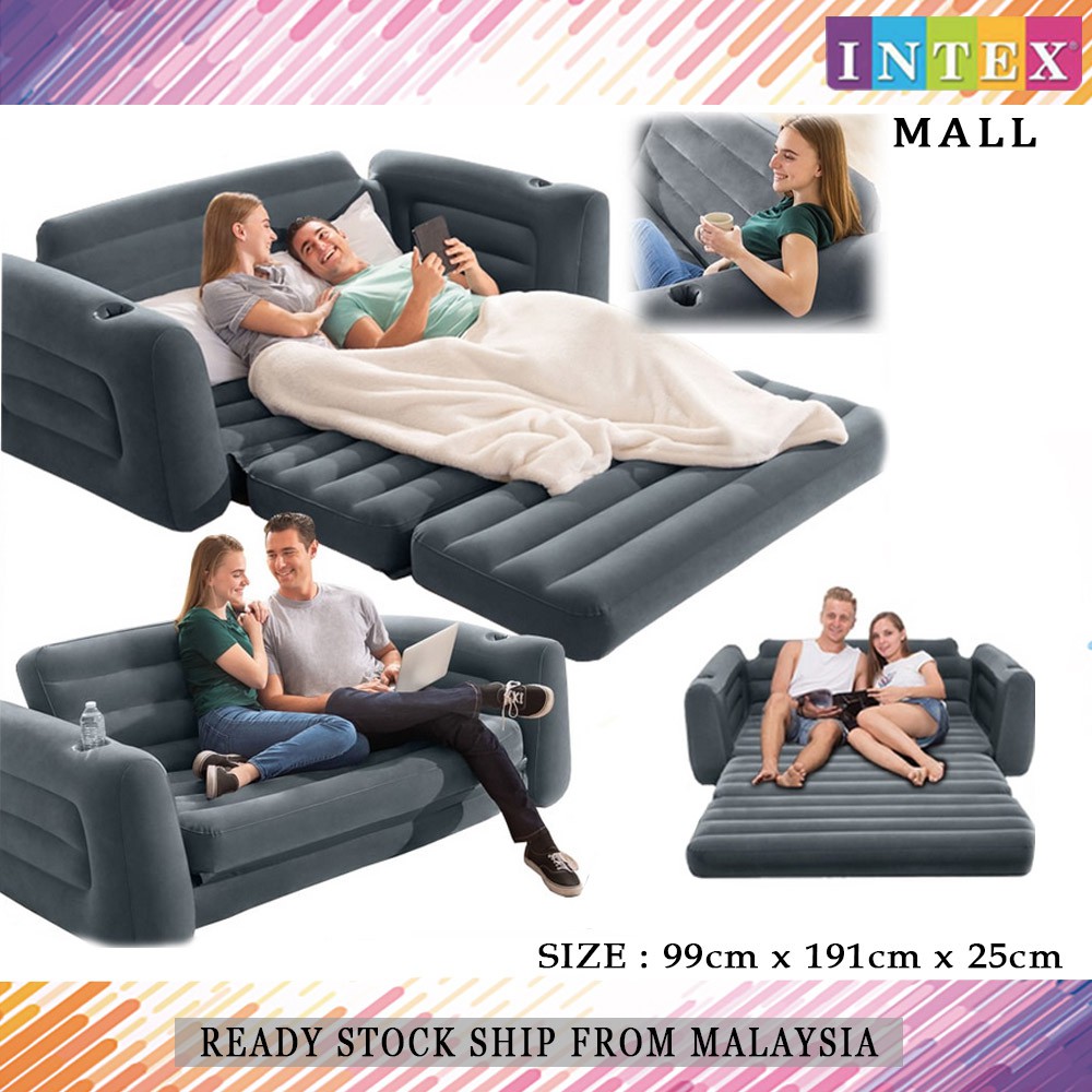 ORIGINAL INTEX 9 Type Pull-Out Sofa Inflatable Sofa Bed | Shopee Malaysia