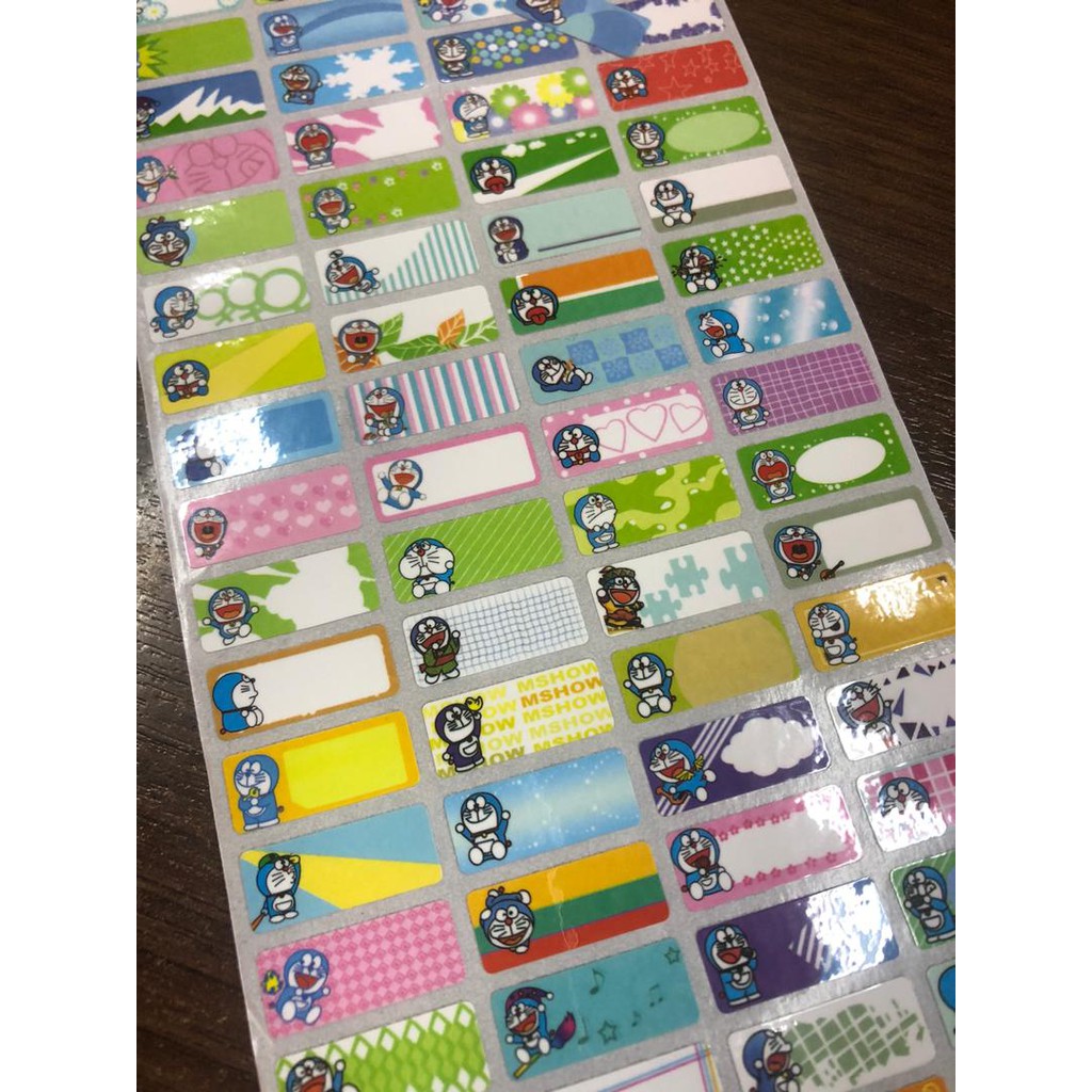 STICKER NAMA KARTUN (KALIS AIR) - (SMALL SIZE) | Shopee Malaysia