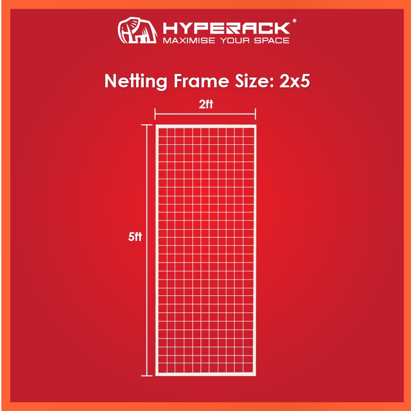 HYPERACK ™️ [High Quality] Netting Frame Display Rack Retail Rack White ...