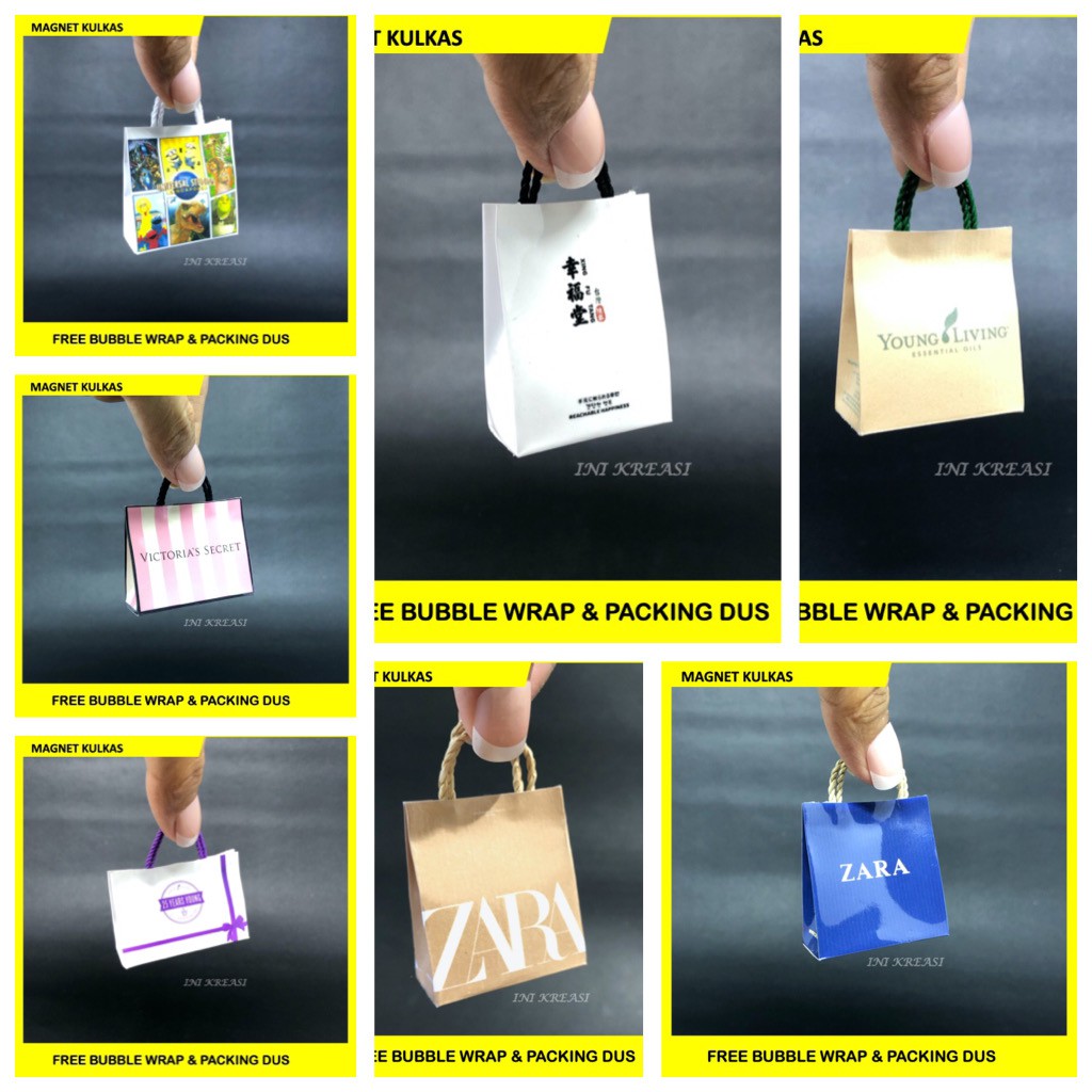 Miniature MAGNET Paste Refrigerator SHOPPING BAG Variant 3 | Shopee ...