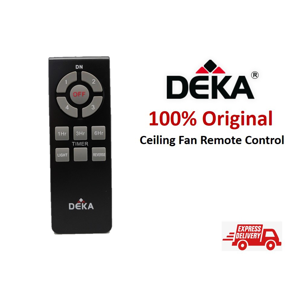 ORIGINAL DEKA CEILING FAN REMOTE CONTROL WITH 4 SPEED, REVERSE AND ...