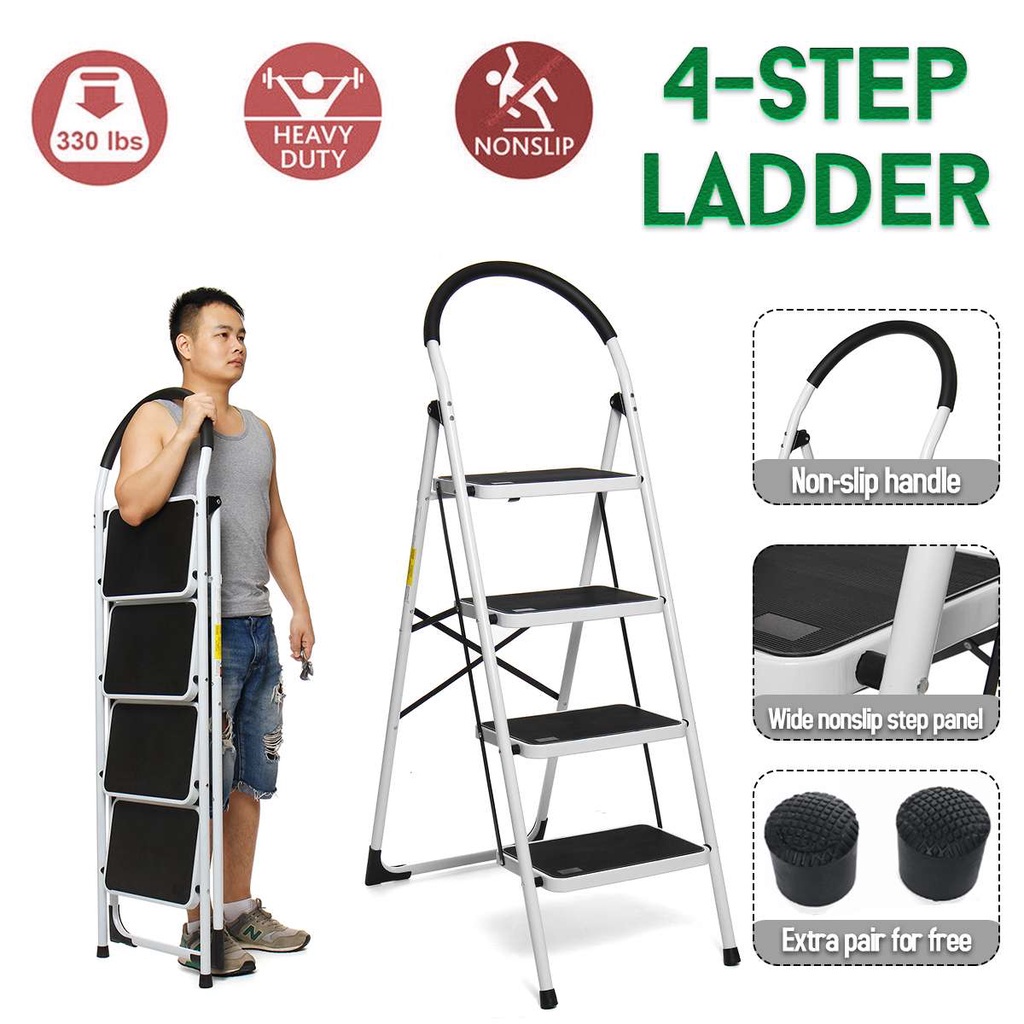 【Color Random】4 Step Foldable Ladder 折叠四步梯 4阶梯子 | Shopee Malaysia