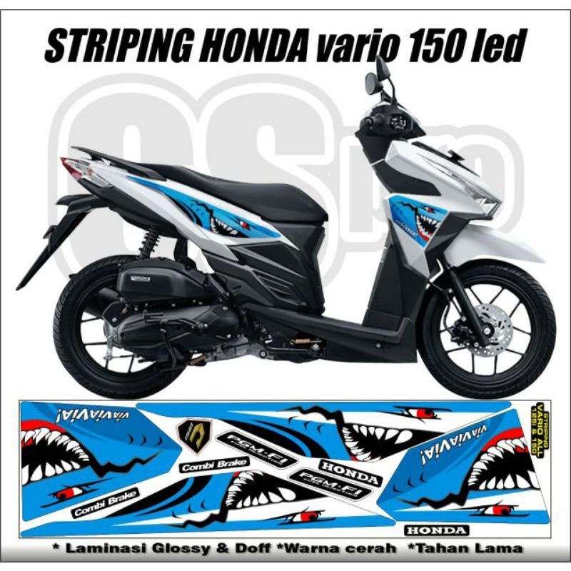 Vario LED STRIPING DECAL STICKER 125-150 STICKER VARIATION BODY LIS ...