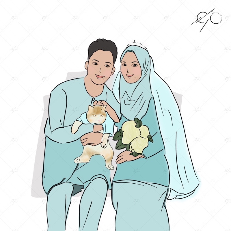 Lukisan Potrait Canvas / Drawing Potrait / Draw and Print | Shopee Malaysia