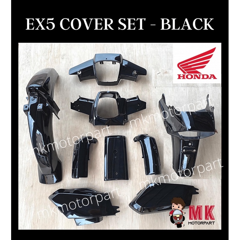 Honda EX5 Body Cover Set BLACK (9PCS) M-Seki | Shopee Malaysia