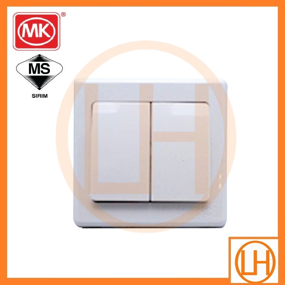 MK 2 Gang 10AX 1 Way Wide Rocker Sp Switch | Shopee Malaysia