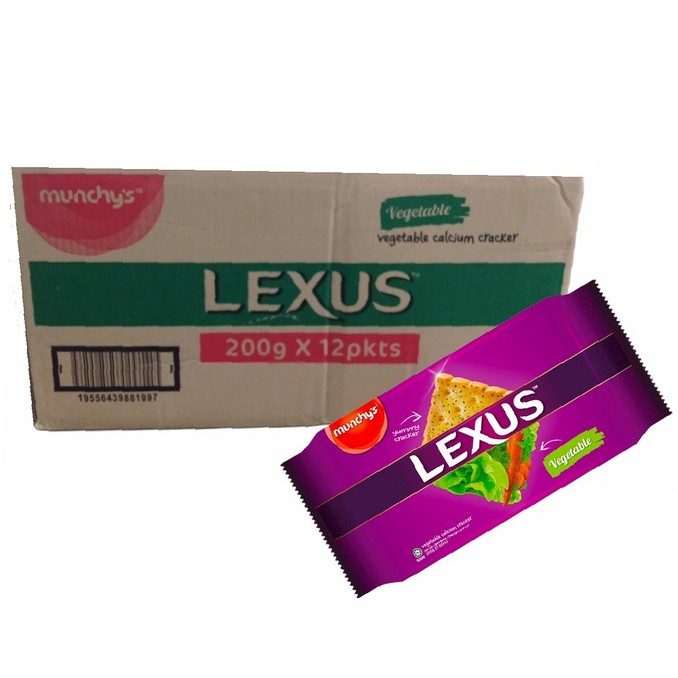Munchy's Lexus Vegetable Calcium Cracker - 1CTN(10 Sachets x 200gx12PKT ...